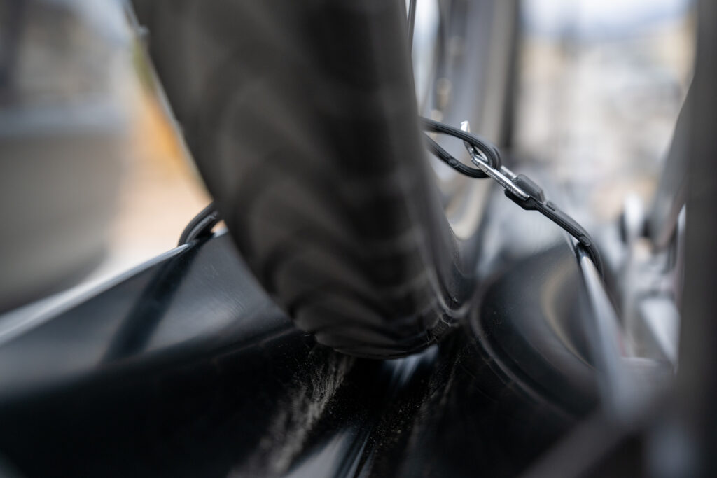 25" Black Wheel Strap w/Keeper - QuikrStuff - Proudly made in the USA